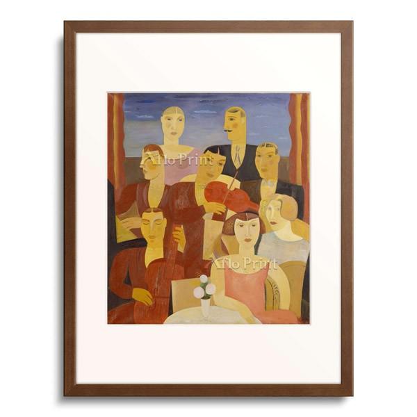 作家名:ギュスターヴ・ド・スメットベルギーの画家キュビズムArtist:Gustave Franciscus De Smet 1877-1943 Imagetitle:Blues. 1927. Dimensions: 133 x 118 c...