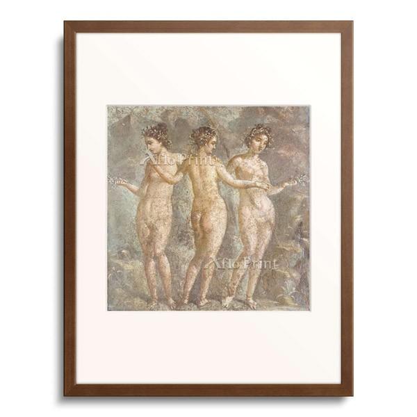 Artist:  Pompeii,1st century AD Imagetitle:  The three Graces. Medium:  Mural painting Location:  Neapel, Museo Nazionale