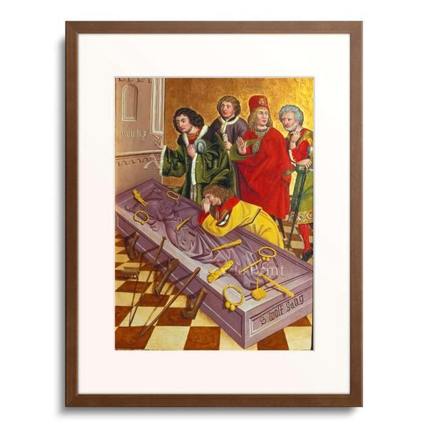 Artist:  Munich Workshop Imagetitle:  The St. Wolfgang Altarpiece. Pilgrims at the tomb. About 1480/85 Location:  Kirche...