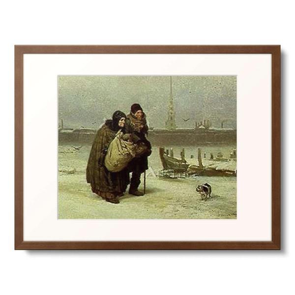 Artist:  Wasnezow, Viktor Michailow,1848-1919 Imagetitle:  Die Obdachlosen. 1876. Location:  Moscow, Tretyakov Gallery