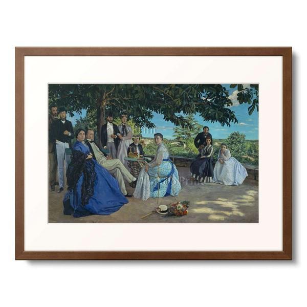 Artist:  Bazille, Frederic,1841-1870 Imagetitle:  Family Reunion. The artist with his family on the terrace in Meric. 18...