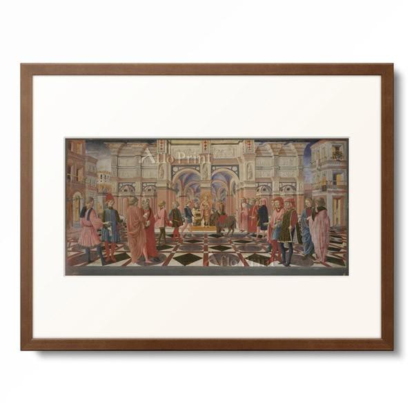 所蔵: アルテ・ピナコテークバイエルン州立絵画コレクションArtist: Il Vecchietta (P.di Lorenzo),um1412-1480 Imagetitle: Das Eselswunder des hl.Antoniu...