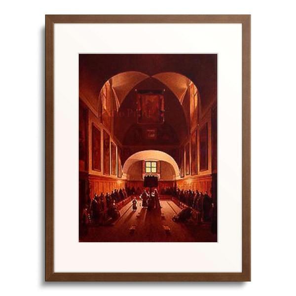 Artist:  Granet, Francois Marius,1775-1849 Imagetitle:  Inneres der Kapuziner-Kirche an der Piazza Barberini in Rom. 181...