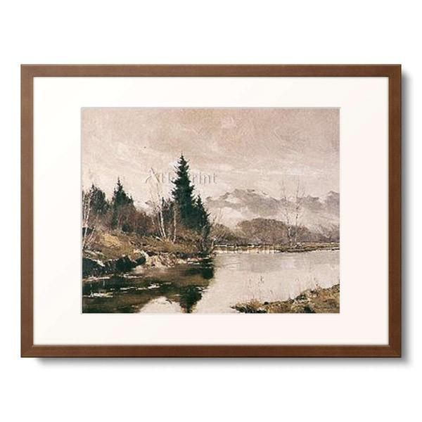 Artist:  Gerner, P Imagetitle:  Das Loisachtal in Oberbayern mit dem Heimgarten. Location:  Private Collection