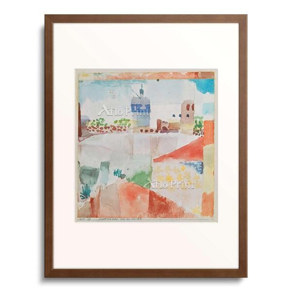 作家名： パウル・クレー  ( 1879年 - 1940年 ) タイトル：「ハマメットのモスク」国籍： スイス ジャンル　： 抽象芸術Artist:  Klee, Paul,1879-1940 Imagetitle:  Hammamet w...