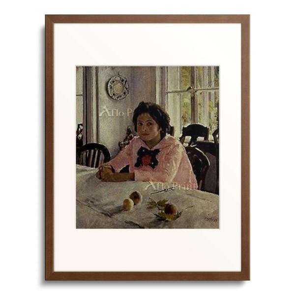 Artist:  Serow,Valentin,1865-1911 Imagetitle:  Madchen mit Pfirsichen (Vera Mamontowa), 1887. Dimensions:  91 x 85 cm Lo...