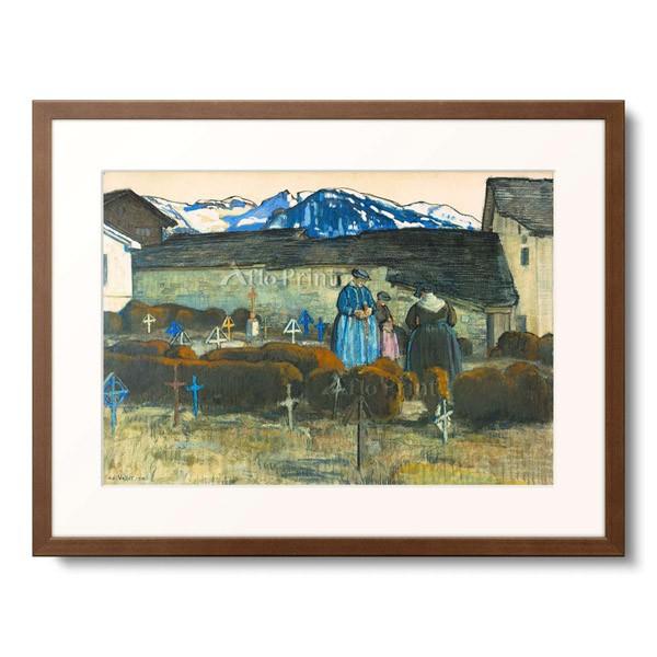 Artist:  Vallet, Edouard,1876-1929 Imagetitle:  Churchyard in the Canton of Valais. Location:  Basel, Kunstmuseum