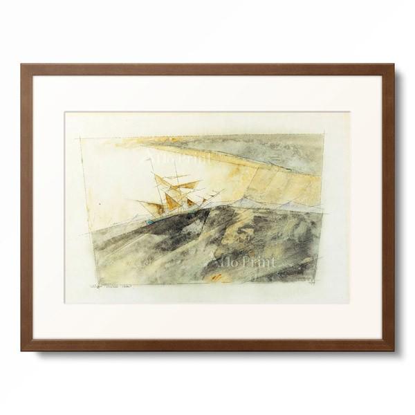 Artist: Feininger, Lyonel,1871-1956 Imagetitle: Sturmische Einfahrt. 1934. Dimensions: 31,4 x 47,4 cm Location: Samlg.Do...