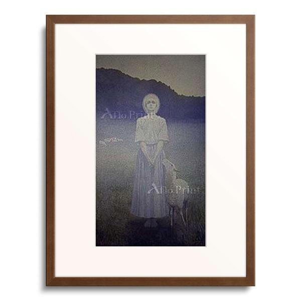 Artist:  Osbert, Alphonse,1857-1939 Imagetitle:  Die Vision. 1892 Dimensions:  235 x 138 cm Location:  Paris, Musee d'Orsay