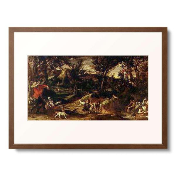 所蔵：ルーヴル美術館Artist:  Carracci, Annibale,1560-1609 Imagetitle:  Die Jagd. Location:  Paris, Musee du Louvre