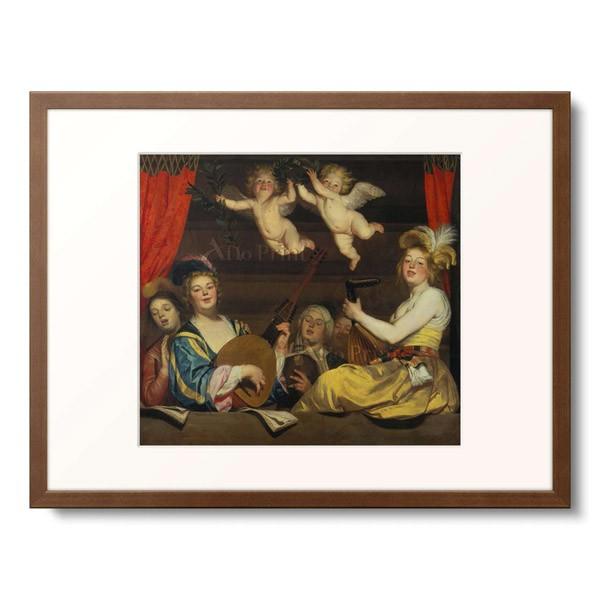 所蔵：ルーヴル美術館Artist:  Honthorst, Gerrit van,1590-1656 Imagetitle:  Das Konzert. Location:  Paris, Musee du Louvre