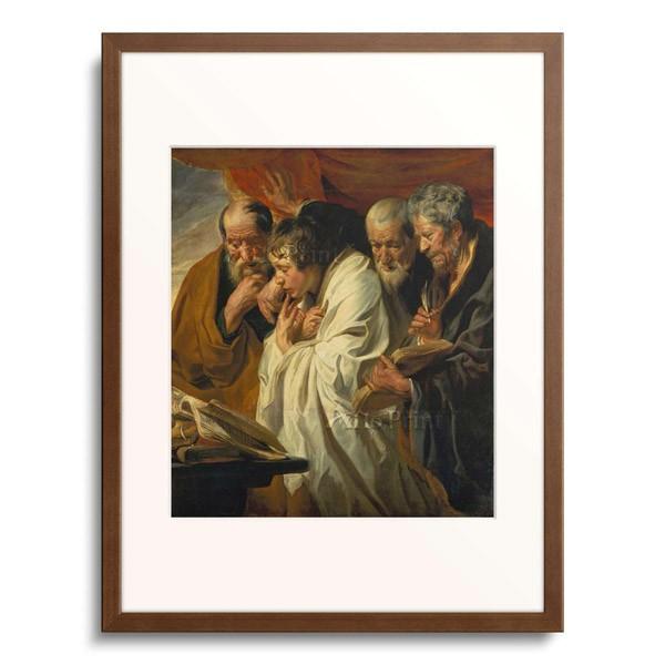 所蔵：ルーヴル美術館Artist:  Jordaens, Jacob,1593-1678 Imagetitle:  The Four Evangelists. Dimensions:  134 x 118 cm Medium:  oil/c...