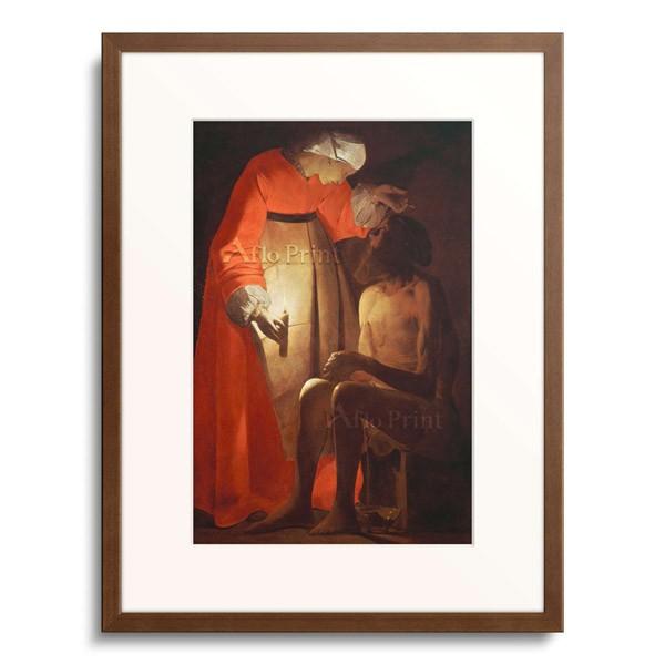 作家名:ジョルジュ・ド・ラ・トゥール　(1593年-1652年)　タイトル:妻に嘲笑されるヨブ国籍:フランス　ジャンル:　バロック　古典主義  Artist: La Tour, Georges de,1593-1652 Imagetitle...