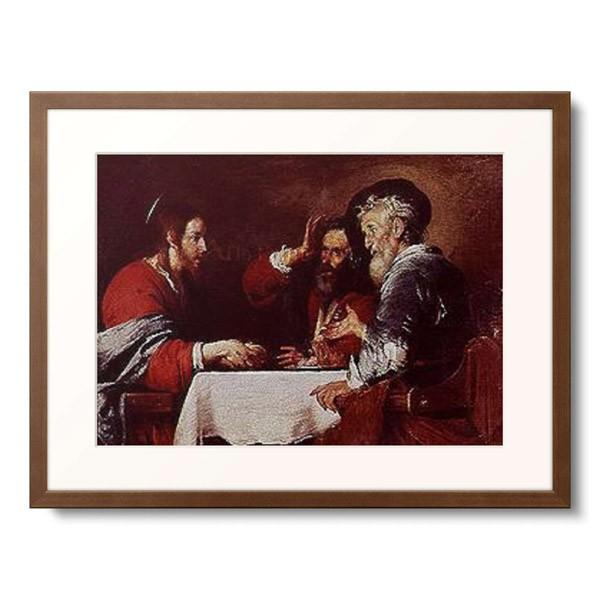 Artist:  Strozzi, Bernardo (Il Capuccino),1581-1644 Imagetitle:  Christus und die Junger in Emmaus. Location:  Grenoble,...
