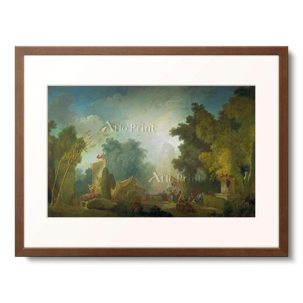 作家名:フラゴナールジャンル:ロココ国籍:フランス 人物画Artist: Fragonard, Jean Honore,1732-1806 Imagetitle:The Festival in the Park of St. Cloud. ...