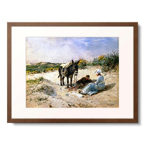 Artist:  Muhlig, Hugo,1854-1929 Imagetitle:  In the dunes. Dimensions:  39 x 51,5 cm Medium:  Aquarell/Gouache/Karton