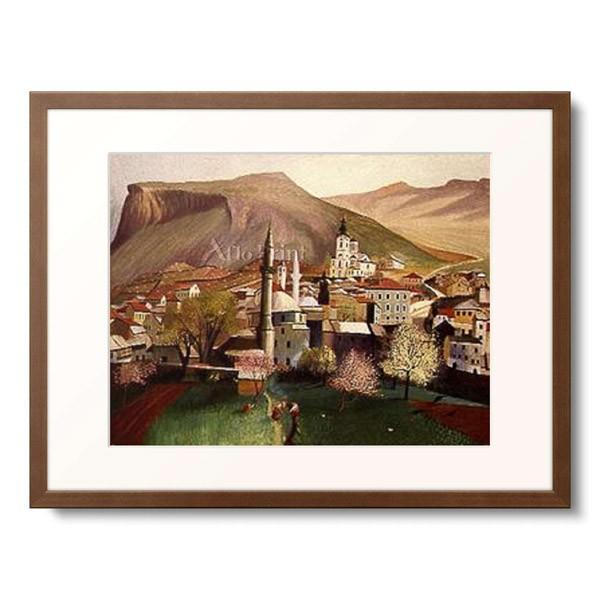 作家名:チョントヴァーリ=コストカ・ティヴァダルハンガリーの画家Artist:Csontvary-Kosztka, Tivadar 1853-1919 Imagetitle:Fruhlingsbeginn in Mostar. 1903. ...