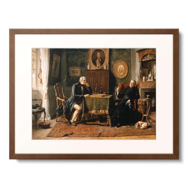 Artist:  Portielje, Gerard,1856-1929 Imagetitle:  The game of chess. Location:  Christie's Images Ltd