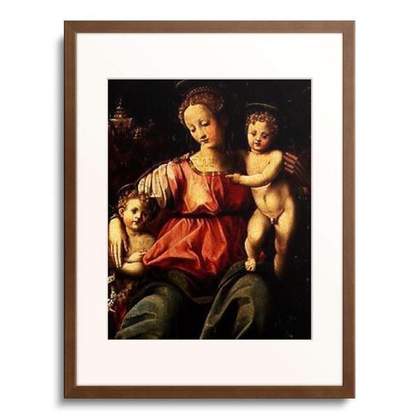 Artist:  Tosini, Michele,1503-1577 Imagetitle:  (Michele di Ridolfo del Ghirlandaio) Madonna mit Kind und dem jungen Joh...