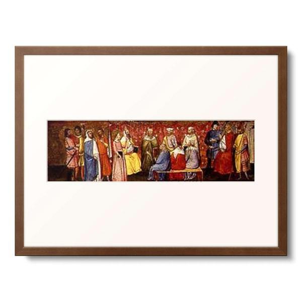 Artist:  Meister der Misericordia,um1355-1390 Imagetitle:  Die hl.Katharina von Alexandra bei der Diskussion mit den Phi...