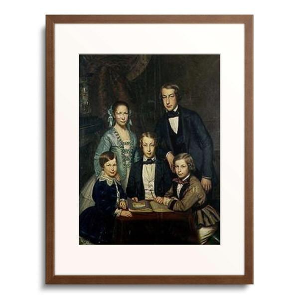 Artist:  Hickmann, Fritz,1820-1900 Imagetitle:  Die Familie des Kunstlers. Location:  Christie's Images Ltd
