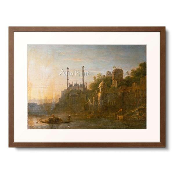 Artist:  Hodges, William,1744-1797 Imagetitle:  Ansicht von Benares. Location:  Christie's Images Ltd