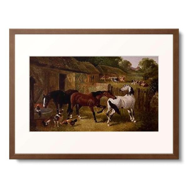 Artist:  Herring d.J., John Frederick,1815-1907 Imagetitle:  Bauernhof mit Pferden und anderen Tieren Location:  Christi...