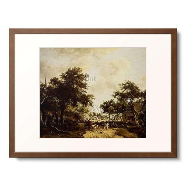 作家名:メインデルト・ホッベマバロック オランダ黄金時代Artist:Hobbema, Meindert 1638-1709 Imagetitle:Die Heimkehr des Geigenspielers. Dimensions:89...