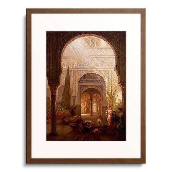 Artist:  Koerner, Ernst Carl Eugen,1846-1927 Imagetitle:  Der Patio de la Reina im Alcazar, Sevilla. 1909. Location:  Ch...