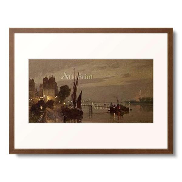 Artist:  Cotman, Frederick Georges,1850-1920 Imagetitle:  Abendstimmung an der Anlegestelle. Location:  Christie's Image...