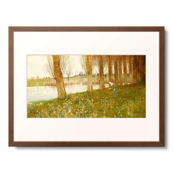 Artist:  Sowerby, John George,tatig1876-1914 Imagetitle:  The Amber Vale, A Host Of Golden Daffodils. Location:  Christi...