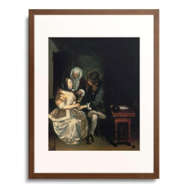 オランダの画家ジャンル: バロックArtist:  Borch, Gerard ter,1617-1681 Imagetitle:  The Glass of Lemonade. Dimensions:  67 x 54 cm Medium...