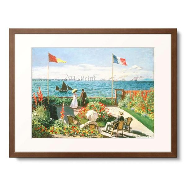 作家名:クロード・モネ  ( 1840年 - 1926年 ) 国籍:フランス ジャンル:印象派  Artist: Monet, Claude,1840-1926 Imagetitle:Garden at Sainte-Adresse 186...