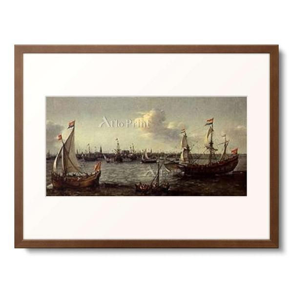 Artist:  Vroom, Hendrik Cornelisz,1566-1640 Imagetitle:  Der Hafen von Amsterdam. 1630 Dimensions:  97 x 201 cm Medium: ...