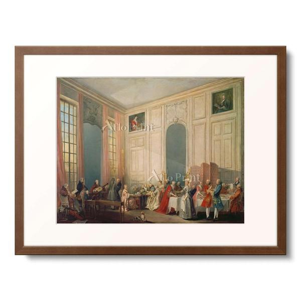 Artist:  Ollivier, Michel Barthelemy,1712-1784 Imagetitle:  In einem englischen Teesalon. Location:  Versailles, Musee d...