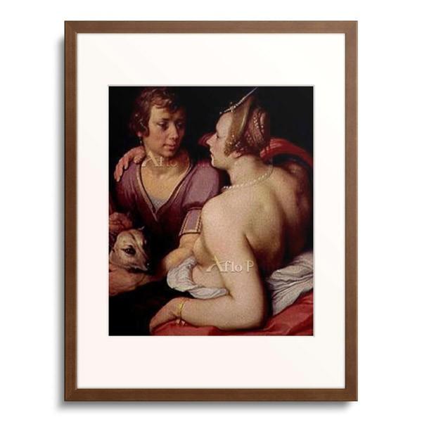 Artist:  Cornelisz. van Haarlem, Cornelis,1562-1638 Imagetitle:  Venus und Adonis. 1614. Location:  Caen, Musee des Beau...