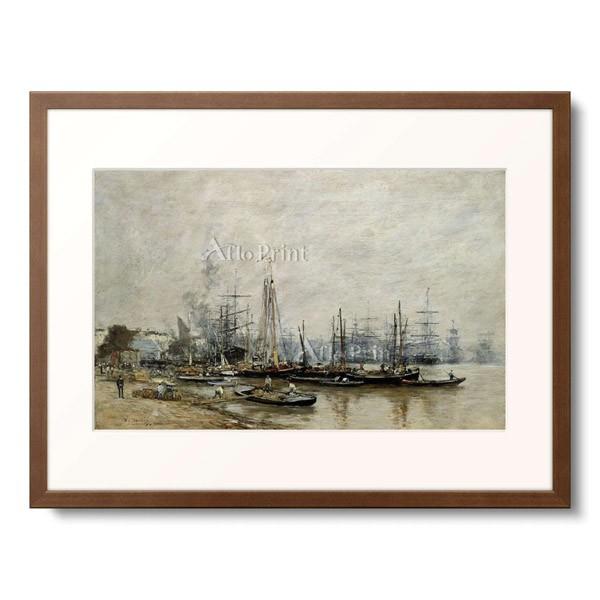 Artist:  Boudin, Eugene,1824-1898 Imagetitle:  Im Hafen von Bordeaux. 1874. Dimensions:  41 x 65 cm Location:  Paris, Mu...