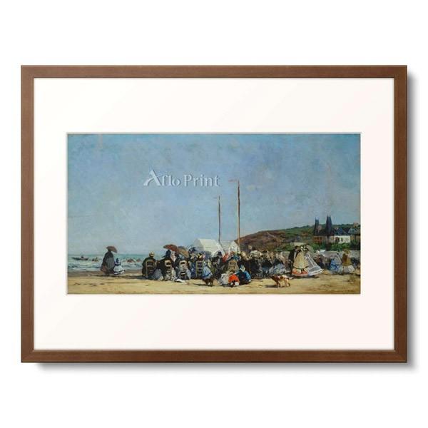 作家名:ブーダン タイトル:Am Strand von TrouvilleArtist: Boudin, Eugene,1824-1898 Imagetitle:Am Strand von Trouville. 1864. Dimensio...