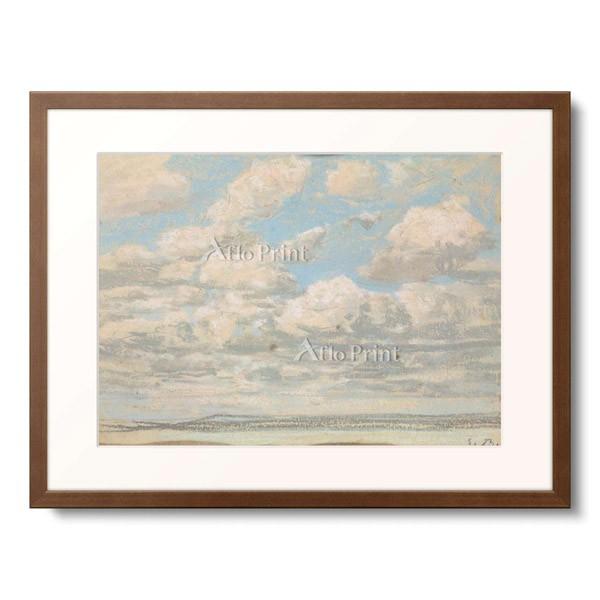 作家名:ウジェーヌ・ブーダン印象派Artist:Boudin, Eugene,1824-1898 Imagetitle:Blue sky, white clouds. 所蔵:Honfleur, Musee M.E.Boudin