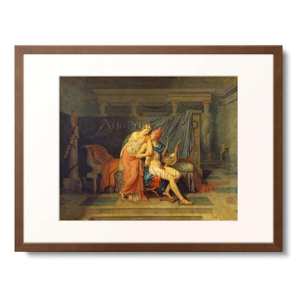 作家名： ジャック＝ルイ・ダヴィッド  ( 1748年 - 1825年 ) タイトル：「パリスとヘレネの恋」フランスの画家ジャンル： 新古典主義 所蔵：ルーヴル美術館Artist:  David, Jacques Louis,1748-18...