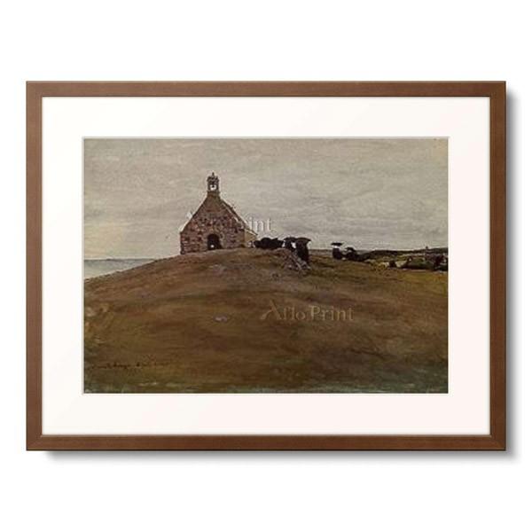 Artist:  Benois, Albert Alexandrowitsch,1888 - Imagetitle:  Kirchgang an der Kuste der Bretagne. 1905. Location:  Pskov,...