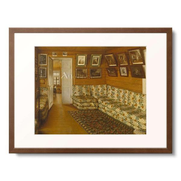 Artist:  Soroko, Grigorij Wassiljew Imagetitle:  Room with divan in a Russian Dacha. About 1840. Location:  Pskov, Kunst...