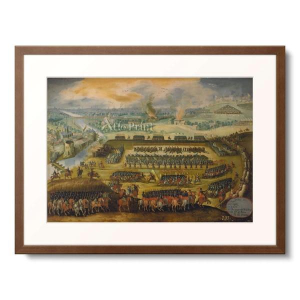 Artist:  Roderich von Holland,tatig im 16.Jh. Imagetitle:  Die Belagerung von Paris im Krieg zwischen Spanien u.Frankrei...