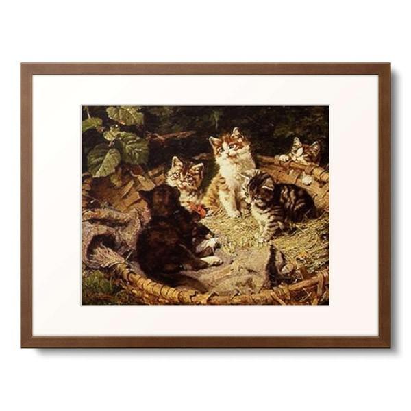 作家名:アダム・ジュリアスArtist:Adam, Julius,1852-1913 Imagetitle:Besuch bei der kranken Katze. Dimensions:32,4 x 42,5 cm Medium:Oil...