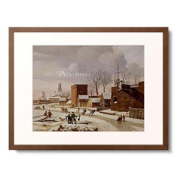 Artist:  Preyer, Johann Wilhelm,1803-1889 Imagetitle:  Hollandische Winterlandschaft. 1835. Dimensions:  31,3 x 40,8 cm ...