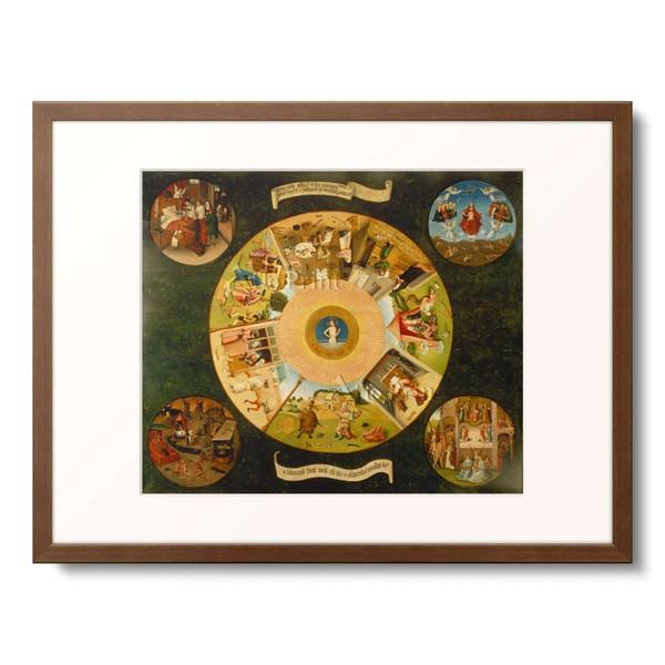 作家名： ヒエロニムス・ボス  ( 1450年頃 - 1516年 ) タイトル：「七つの大罪と四終」国籍： ネーデルラント　フランドル ジャンル： ルネサンス　初期フランドル派　初期ネーデルランド絵画 Artist:  Bosch, Hie...