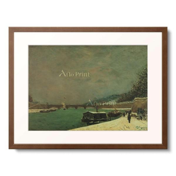 作家名:ポール・ゴーギャン  ( 1848年 - 1903年 ) タイトル:セーヌ川とイエナ橋国籍:フランス ジャンル:印象派　ポスト印象派 Artist: Gauguin, Paul,1848-1903 Imagetitle:Winter...