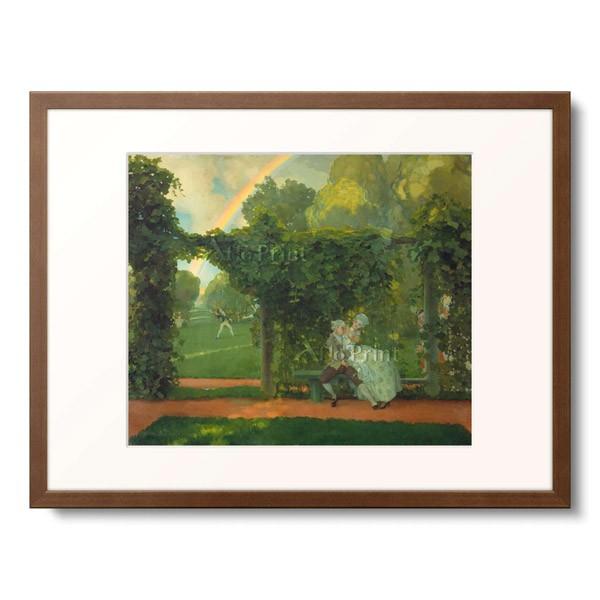 Artist:  Somow, Konstantin,1869-1939 Imagetitle:  Two lovers being eavesdropped upon. About 1910. Location:  Rostow, Kun...