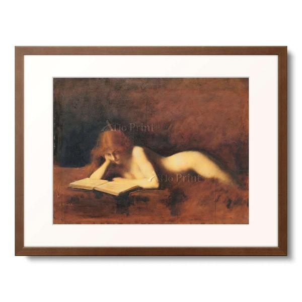 Artist:  Henner, Jean-Jacques,1829-1905 Imagetitle:  Woman reading. About 1880/1890. Dimensions:  94 x 123 cm Location: ...