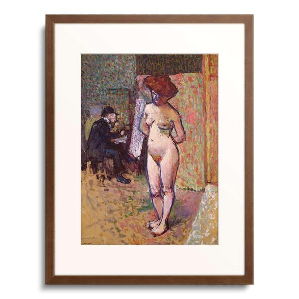 作家名:アルベール・マルケArtist: Marquet, Albert,1875-1947 Imagetitle:Matisse beim Malen im Atelier. 1905. 1905. 所蔵:ポンピドゥーセンター国立近代美術...